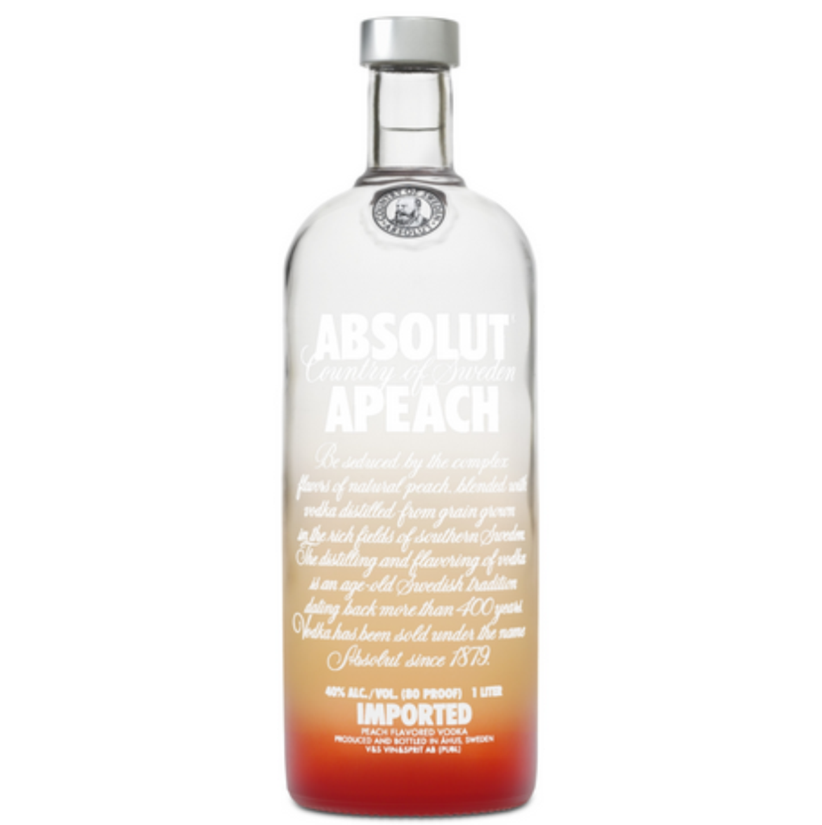 Absolut Peach 70cl – "De Druiventros" Breda