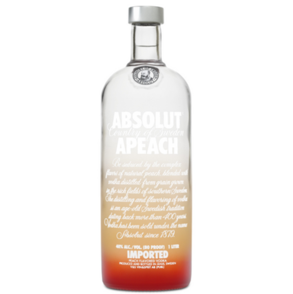 Absolut Peach 70cl – "De Druiventros" Breda