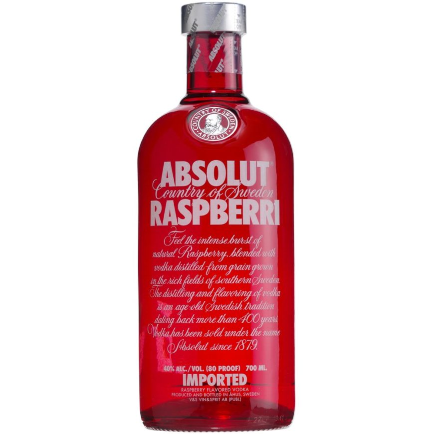 Absolut Raspberry 70cl – "De Druiventros" Breda