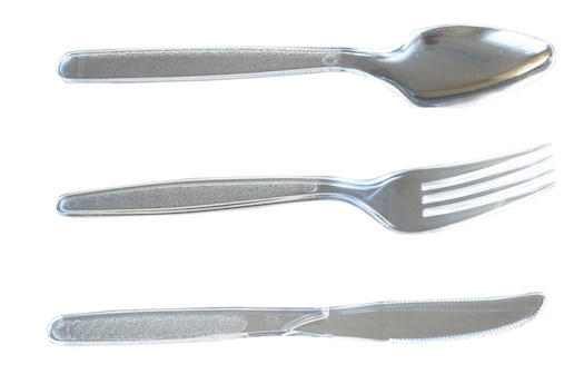 Compleet hardplastic bestek 24 sets – "De Druiventros" Breda